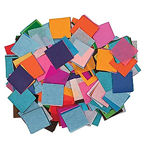 Spectra Bleeding Tissue Shapes Assortment, 25 Assorted Colors, Assorted Sizes & Shapes, 1.1 Lbs.