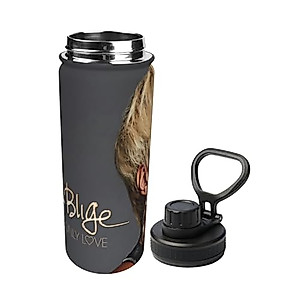 HIKTIEK Mary J Musics Blige Stainless Steel Insulated Tumbler Sports Water Bottle Hot and Cold Travel Cup 18oz