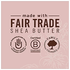 Shea Moisture Curly Hair Products, Coconut & Hibiscus Curl & Shine Shampoo, Shea Butter, Coconut Oil, Vitamin E, Sulfate Free Shampoo, Anti Frizz, Family Size, 16 Fl Oz