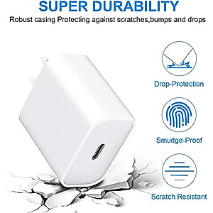 iPhone 14 Charger Block,20W USB C Power Delivery Charger, iPhone 13 Charger iPhone Fast Charger Wall Type C Charger Adapter Compatible iPhone 14/14 Plus/14 Pro/14 Pro Max/13 Pro Max/SE,iPad Mini/Pro