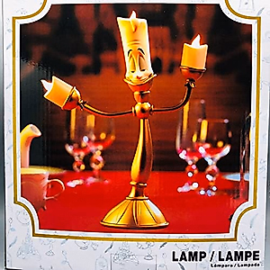 Beauty and The Beast Lumiere Candelabra Lamp, 12.6 inch Beauty and The Beast Lumiere Statue, for Wedding Table and Christmas Party Home Decoration