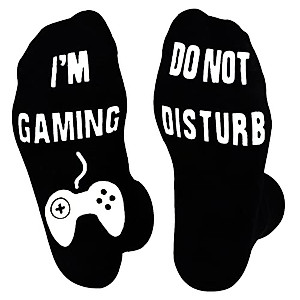 Novelty Funny Xmas Gift Socks Gaming Socks Christmas Stocking Stuffers White Elephant Gifts For Men Kids Gamer