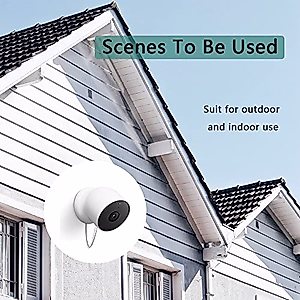 OYOCAM Anti-Drop Security Chain Nest Camera Mount Compatible with Google Nest Cam (Battery) Outdoor Camera Protect Bundle Function, 2 Pack (Cam Not Included)