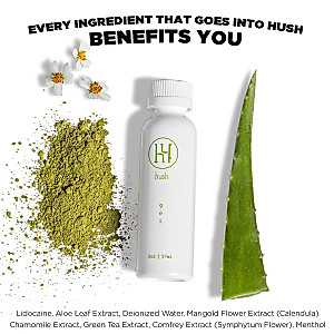 Hush Anesthetic Tattoo numbing Gel More Powerful than Numbing Cream (with child-resistant caps) (2oz 60 Gram)…