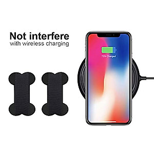 REINVENT EGO-Finger Strap Phone Holder - Cell Phone Grip Holds Device with just a Finger - Ultra Thin Anti-Slip Universal Cell Phone Grips Band Holder for Back of Phone - 2Pack(Black)