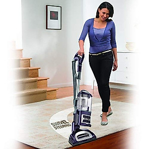 Shark Navigator Deluxe Upright Corded Bagless Vacuum for Carpet and Hard Floor with Lift-Away Hand Vacuum and Anti-Allergy Seal (NV361PR), Purple (Renewed)