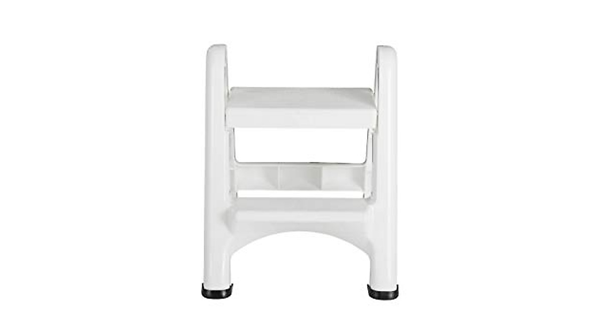 Rubbermaid 14-Inch Folding Foot Stool | Heavy Duty & Space-Saving