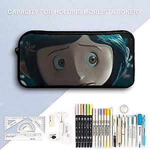Zqiyhre Cora Backpack 3 PCS Set, Printing Anime Travel Laptop Backpack Pencil Case Lunch Bag for Students