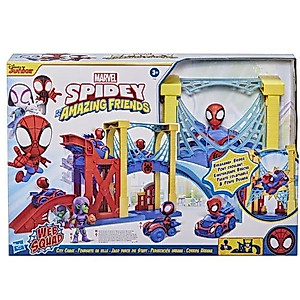 Marvel Spidey & His Amazing Friends Action Figures Superheroes + Villains (Choose Figure) (Web Squad City Chase Playset)