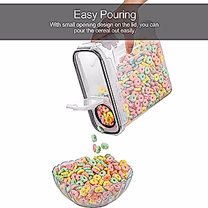3 Pk Cereal Containers Storage Set 135.2oz/4L Each, Airtight Food Storage Containers, Large Cereal Dispenser, Kitchen Pantry Organization Containers, with Labels and Measuring Spoons