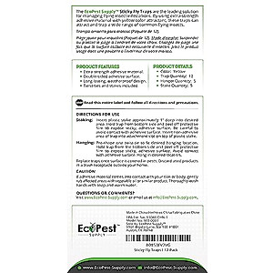 Sticky Fruit Fly and Gnat Traps – 12 Pack | Yellow Fly Paper Trap for House Plants and Gnat Sticky Traps for Fruit Flies, Fungus Gnats, and Other Flying Insects | Indoor and Outdoor Fly Tape