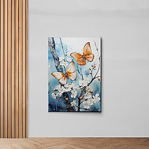 Abstract Painting Buy Canvas Wall Art, Butterfly Painting Art, Butterfly canvas, bedroom Butterfly wall art,Watercolor abstract Butterfly canvas painting