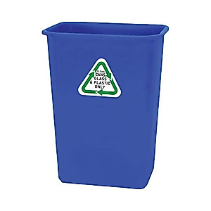 Becks Printing Clean Cans, Glass and Plastic Only Recycling Stickers for Trash Cans, Garbage Bins - Pack of 3