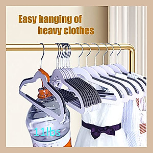 GLCMN Baby Hangers for Closet 20 Pack ，Wet and Dry Clothes Hanger，Non Slip Plastic Hangers for Baby, Kids, Toddler Clothes