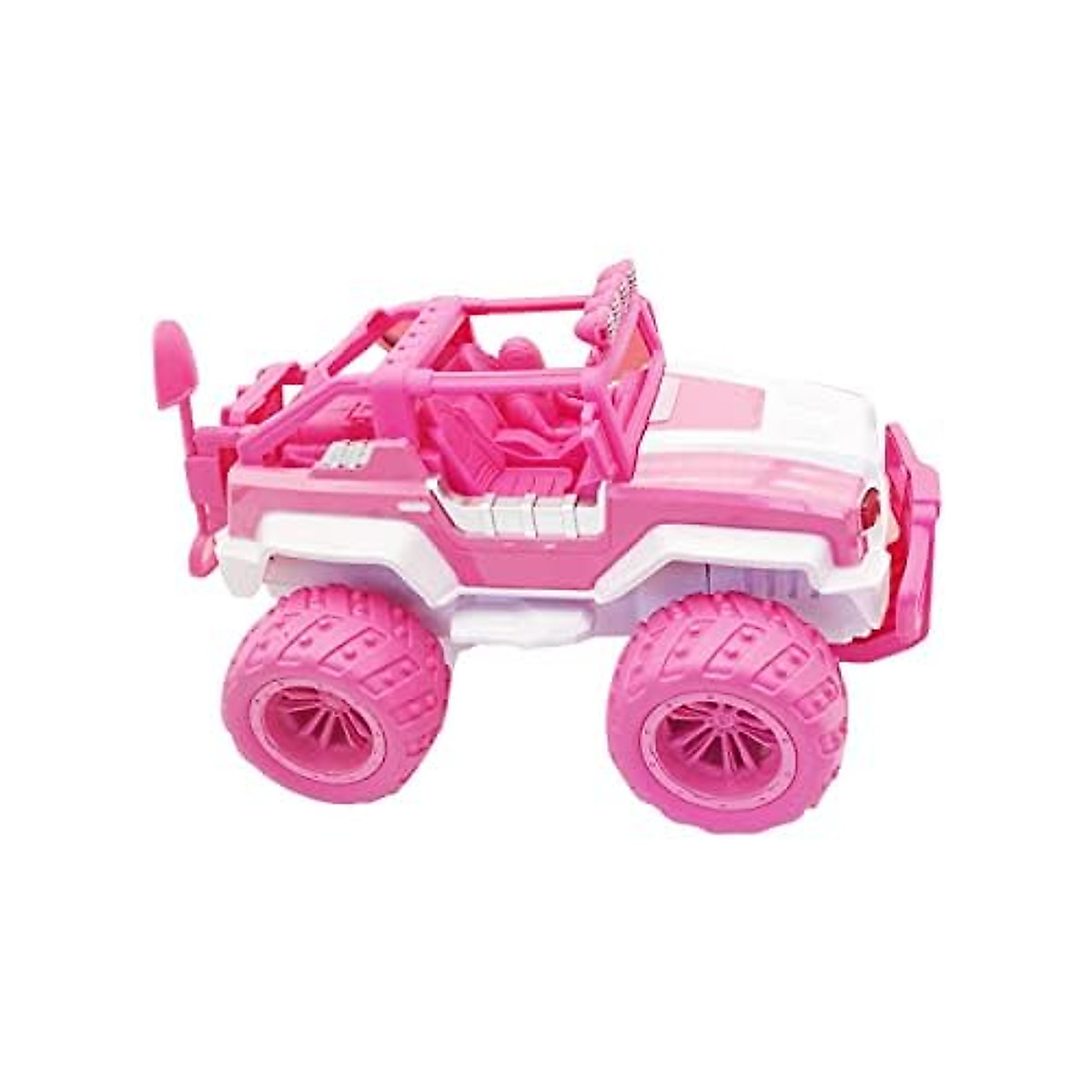 Goolsky Remote Control Car for Girls, 1:12 Pink RC Rock Crawler 2.4GHz 4WD RC Convertible Off-Road Vehicle All Terrains with Shovel Dual LED Lights Hobby RC Trucks Rechargeable Electric Toy for Kids