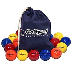 GoSports All Purpose Golf Balls for Play or Practice - Choose 16 or 32 Packs with Tote Bag
