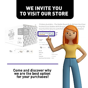 The Bottle Depot - 24 Pack - 0.5 oz Glass Bottle With Cap - Black Frosted - 18-400 Neck Finish - Boston Round Bottles - UV Rays Protection