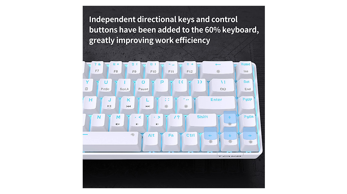 DIERYA T68SE Mechanical Gaming Keyboard - Compact & LED