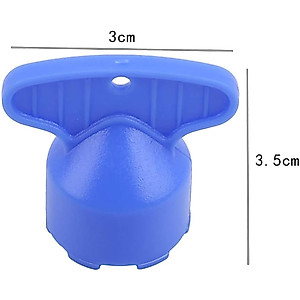 5 Pcs Blue 2.2GPM Cache Faucet Aerator Key with 5 Pieces Faucet Aerator Removal Wrench Tool Kitchen Sink Aerators Practical Design, As shown