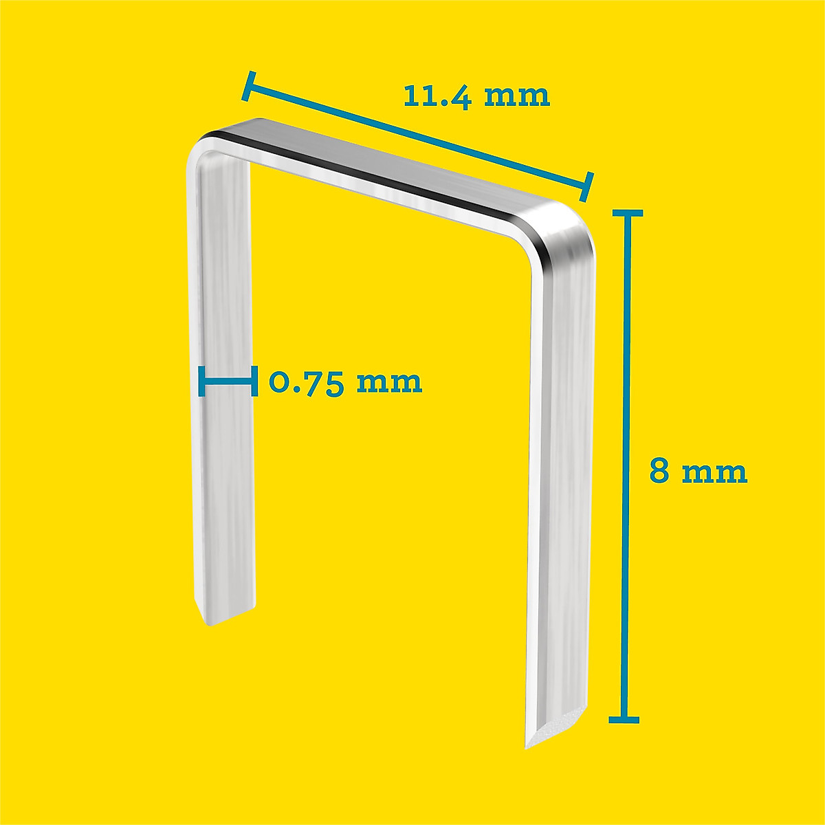 Rapid High Performance Staples, No.53, Leg Length 8 mm, 40109503-1080 Pieces