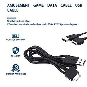 2 in 1 USB Charging Lead Charger Cable for Sony Playstation PS Vita