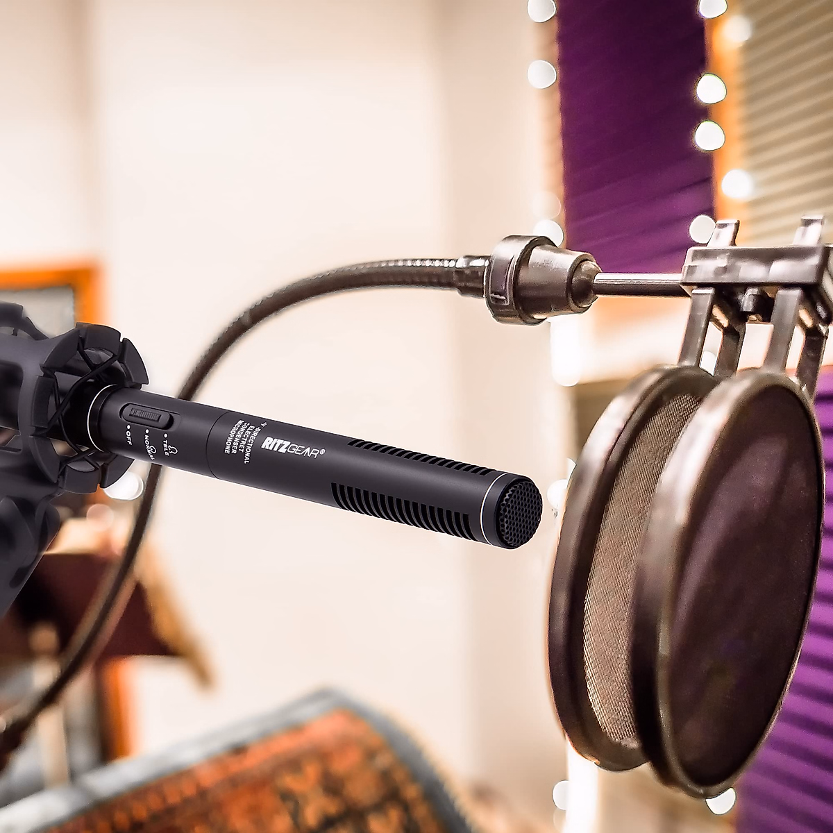 Zoom H4essential New H4n 4-Track Recorder with Ritz Gear Professional Video, Cinema and Broadcasting Shotgun Microphone for Indoor & Outdoor Film, Interview & Studio Complete Recording Kit (Black)