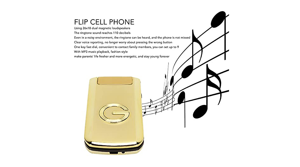 Dilwe GSM Unlocked Flip Phone for Seniors - Easy to Use
