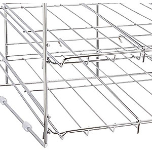 Organize It All Deluxe 3 Tier Storage Chrome Can Rack, 12.75 in. high x 15.875 in. wide x 18 inches deep