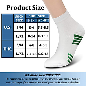 CHARMKING Graduated Compression Socks for Women & Men Circulation 15-20 mmHg is Best for Athletic, Running, Flight Travel, Pregnant, Cycling (Multi 08,L/XL)