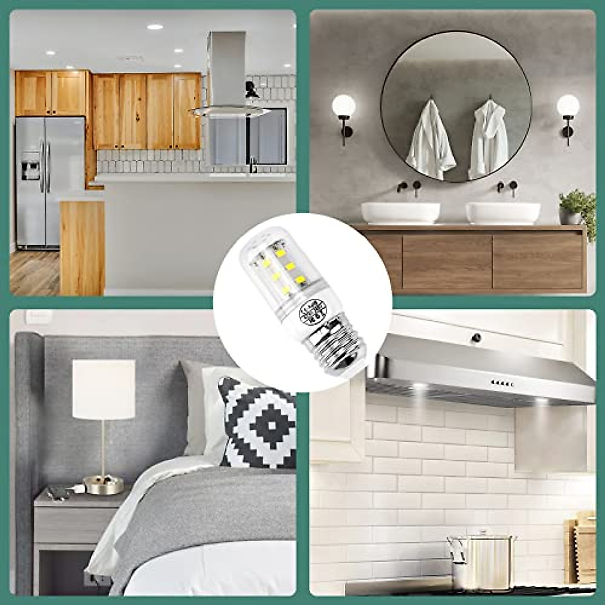 Updated 5304511738 Light Bulb Refrigerator kei d34l Bulb,LED Refrigerator Light Bulb 3.5W Compatible with frig.idaire Refrigerator Light Bulb AP6278388 PS12364857 EAP12364857(85V-265V White Light)