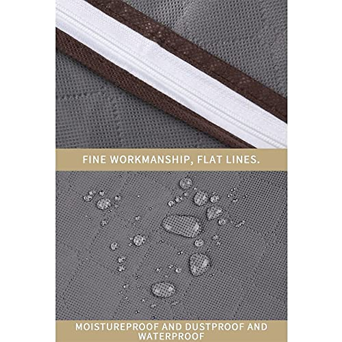 XCJTGRY 3 Pack Large Capacity Clothes Storage Bag Organizer with Reinforced Handle,Foldable with Sturdy Zipper, Clear Window Storage Bag 90L