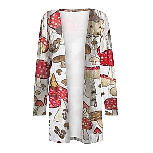 Women's 2023 Fall Fashion Cardigan Sweater Lightweight Open Front Casual Long Cardigans Outfits with Pockets Fall Tops