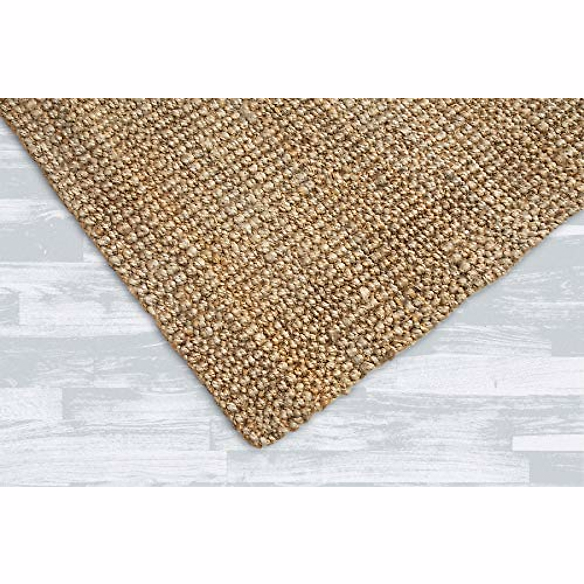 IRONGATE Jute Handspun Area Rug - Premium Jute Handwoven Reversible Chunky Textured Tan Beige Neutral Throw Accent Rug Carpet - Rustic Farmhouse Living Room Bedroom Den Study Décor -24" x 36" Natural