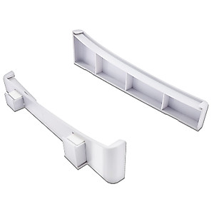 Micro Traders Set of 2 Horizontal Stands Compatible with PlayStation 5 Disc & Digital Consoles Base Stand Holder with Anti-Slip Mats White