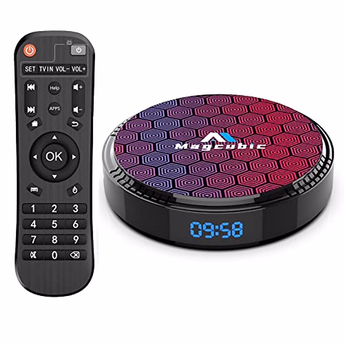 Android 12 TV Box 4G RAM 32G ROM Android TV Box H618 with Dual WiFi6 2.4G/5.8G, BT 5.0+ Quad-Core 64 Bits 4K UHD H.265 Ethernet LAN 3D TV Box