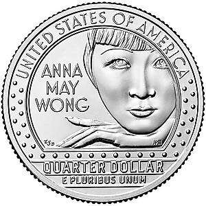 2022 D BU American Women Quarter Anna May Wong Quarter Choice Uncirculated US Mint