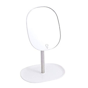 ZXY-NAN Bathroom Mirror Make-up Mirror White 360 ??deg; Swivel Portable Mirror HD Princess Compatible with Indoor use with a Desk Bathroom Mirrors