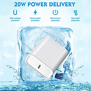 iPhone Charger 【Apple MFi Certified】 10FT Extra Long Fast Charging Type C to Lightning Cable with 20 PD USB C Wall Charger Block for iPhone 13/13 Pro/13 Pro Max/13 Mini/12/Pro/Max/Mini/11/XR/X/8/Plus