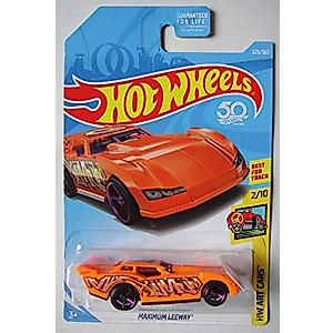 Hot Wheels Art Cars 2/10, Orange Maximum Leeway 325/365 50TH Anniversary Card
