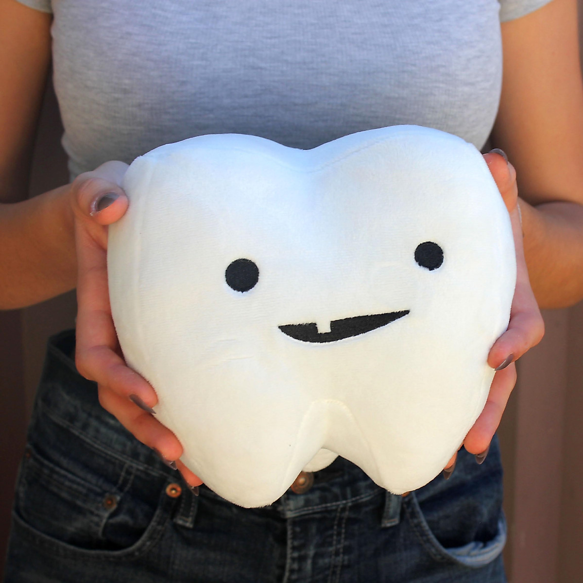 I Heart Guts Tooth Plush - You Can’t Handle The Tooth - 7” Tooth Pillow with Pocket, Great Dental Gifts for Dentists, Dental Hygienists, and Kids