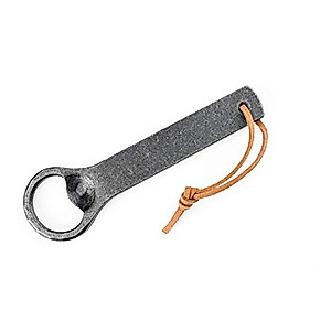 Bottle Opener - Black Dog Ironworks | Hand Forged Iron Beer Opener, Gift For Men| Great Gift for Fathers Day or 6 year Anniversary