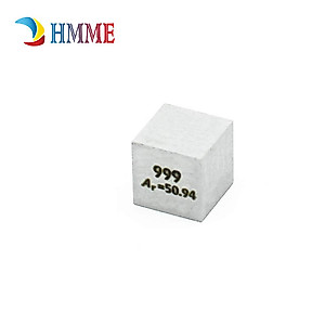 Pure Metal Vanadium Periodic Table Cube 10mm 0.39" 6.2g V 99.9% Vanadium Cube