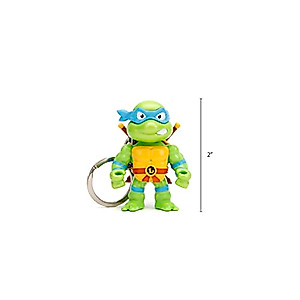 Teenage Mutant Ninja Turtles 2.5" 4-Pack Keychain Collectible Die-Cast Figure, Toys for Kids and Adults
