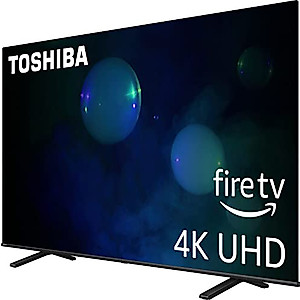 Toshiba 55-inch Class C350 Series LED 4K UHD Smart Fire TV with Alexa Voice Remote (55C350LU, 2023 Model)