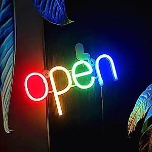 Rosvola LED Neon Open Sign, Neon Open Sign High Brightness Attractive for Business