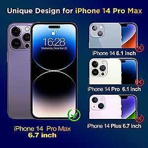 Denyunuo 3 Pack Screen Protector for iPhone 14 Pro Max 6.7'' with Easy Installation Tray, Ultra HD Clear Full Screen Tempered Glass, 9H Hardness, Anti-Scratch, Easy Install, Bubble Free, Case Friendly