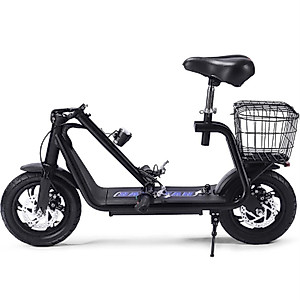 MotoTec Metro 36v 350w Lithium Electric Scooter Black