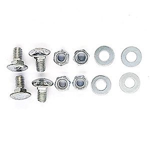 784-5581A Shave Plate Scraper Bar Carriage Bolts Nuts for MTD Snow Blower 790-00120-0637 784-5581A-0637 712-3010, 736-0242, 710-0260 4pk (5/16-18) 5/8"