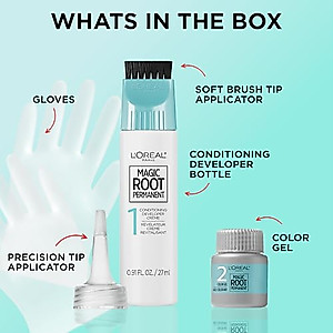 L’Oréal Paris Magic Root Permanent Hair Color, 10 Minute Hair Dye Kit to Rescue Roots with 100% Gray Hair Coverage, 7 Dark Blonde, 2 Pack (Packaging May Vary)