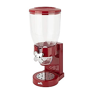 Zevro /GAT103 Indispensable Dry Food Dispenser, Single Control, Red/Chrome